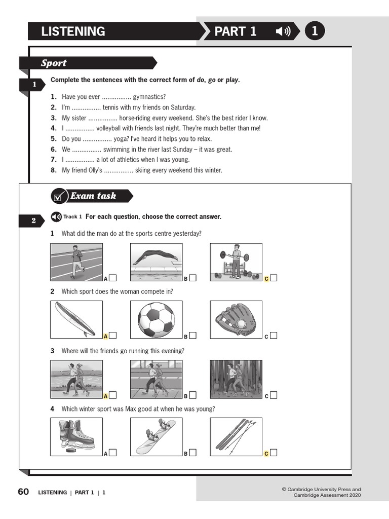 B1 booster listening part 1 contest | PDF