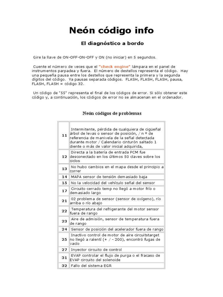 Neón Código Info | PDF | Relé | Sensor