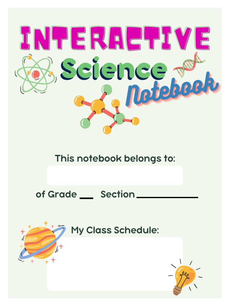 Interactive Science Notebook Template | PDF | Computing