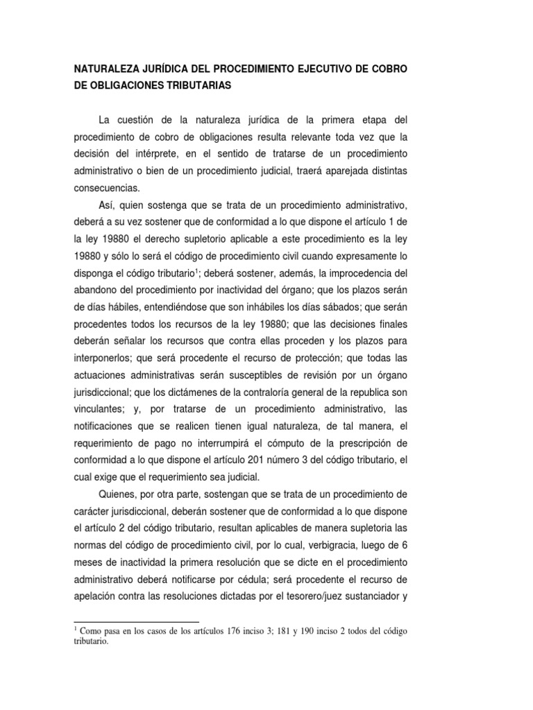 Naturaleza Jurídica Del Procedimiento de Cobro | PDF | Jurisdicción | Juez