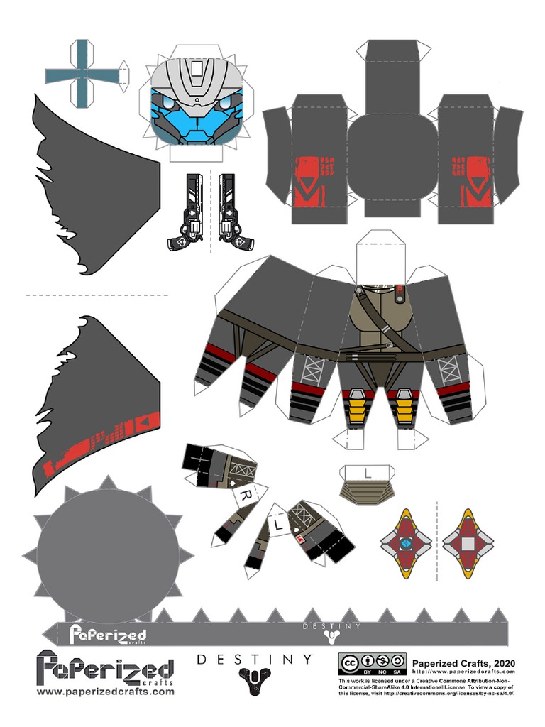 Destiny - Cayde-6 Papercraft (1) | PDF