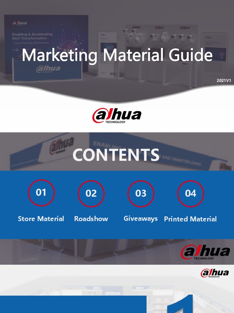 Dahua Marketing Material Guide - 20220418 | PDF | Nonwoven Fabric | Flag