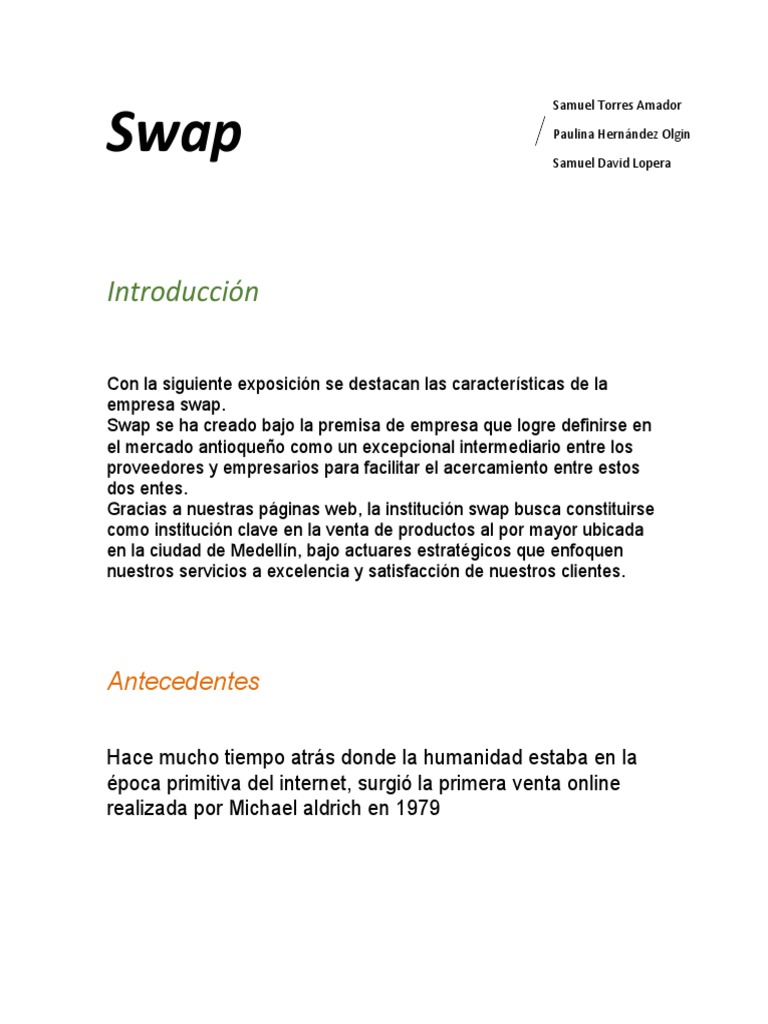Swap | PDF | Business | Marketing