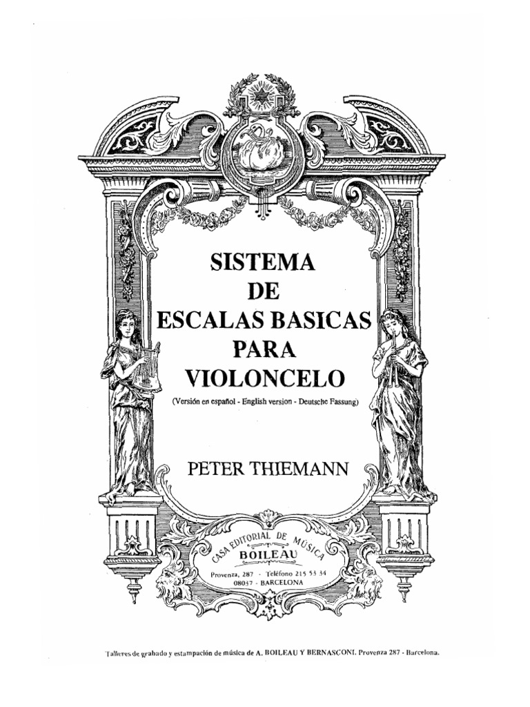 Thiemann - Sistema de Escalas Basicas para Violoncello-1 | PDF
