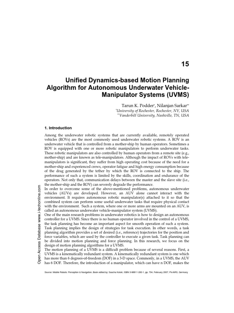 InTech-Unified Dynamics Based Motion Planning Algorithm For Autonomous ...