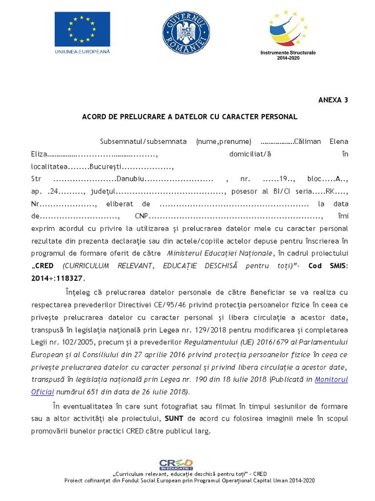 Anexa-3 Acord-Gdpr Red | PDF