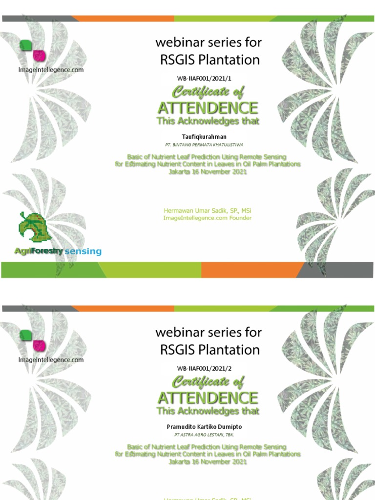 Sertifikat Webinar 1 | PDF