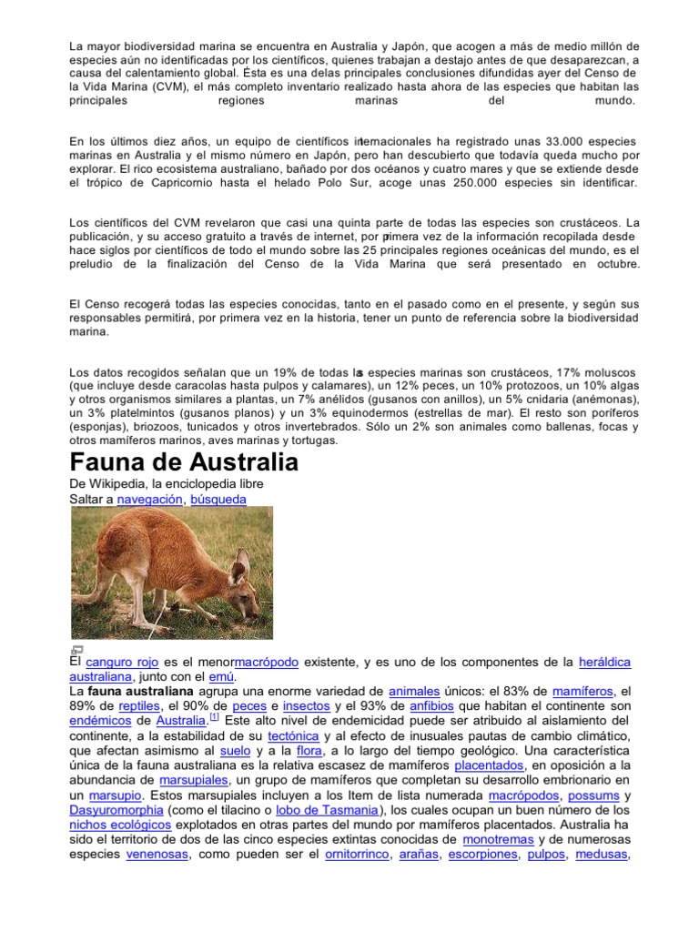 Australia | PDF | Fauna De Australia | Australia
