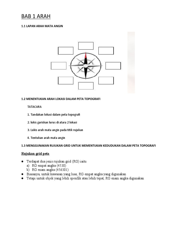 Bab 1 Arah Dan Kedudukan | PDF
