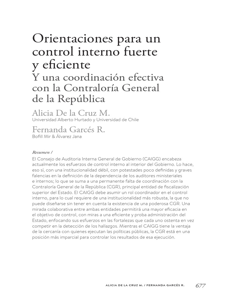 Clase 3 CGR y CAIGG | PDF | Auditoría | Contralor