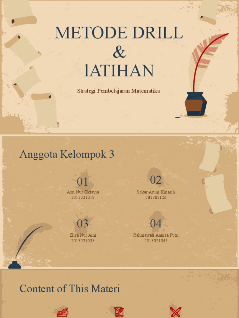 Kelompok 3 - Metode Drill & Latihan | PDF