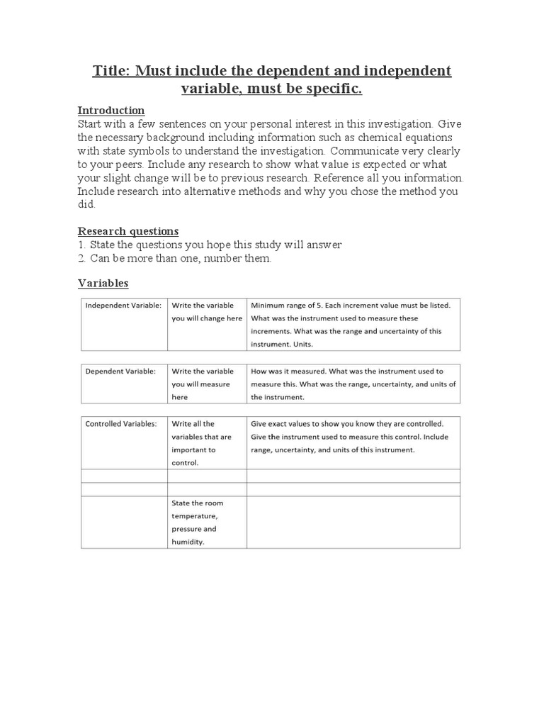 Internal Assessment Template | PDF | Uncertainty | Observational Error