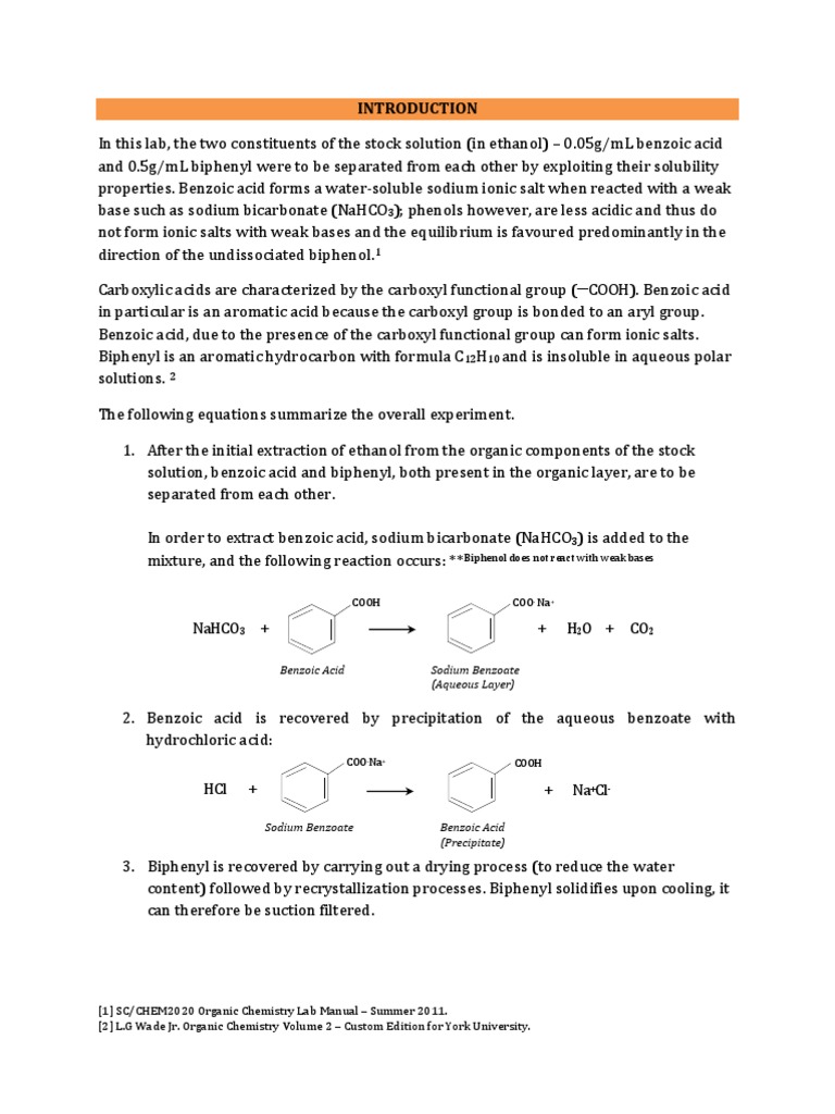 Experiment 7 - Introduction To Organic Functional Groups II | PDF ...