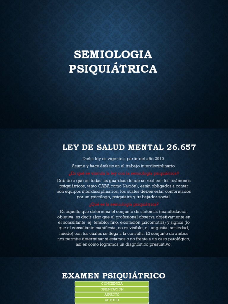 Evaluación Psiquiátrica FINAL | PDF | Psique (psicología) | Manía