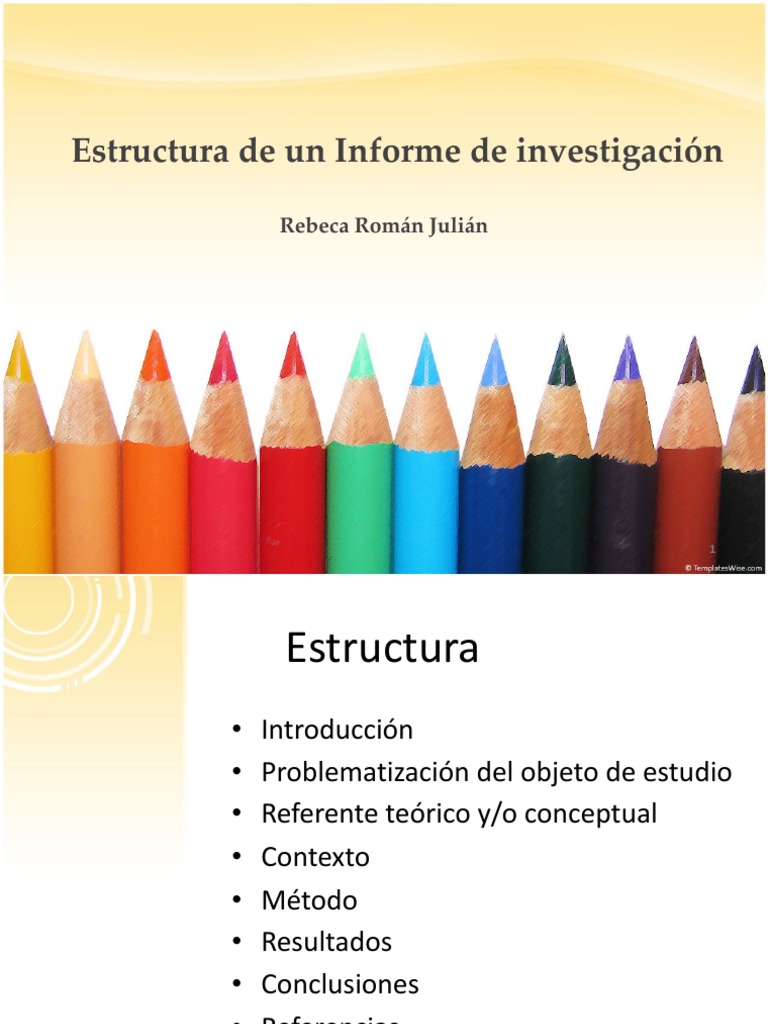 Estructura Informe Investigacion | PDF