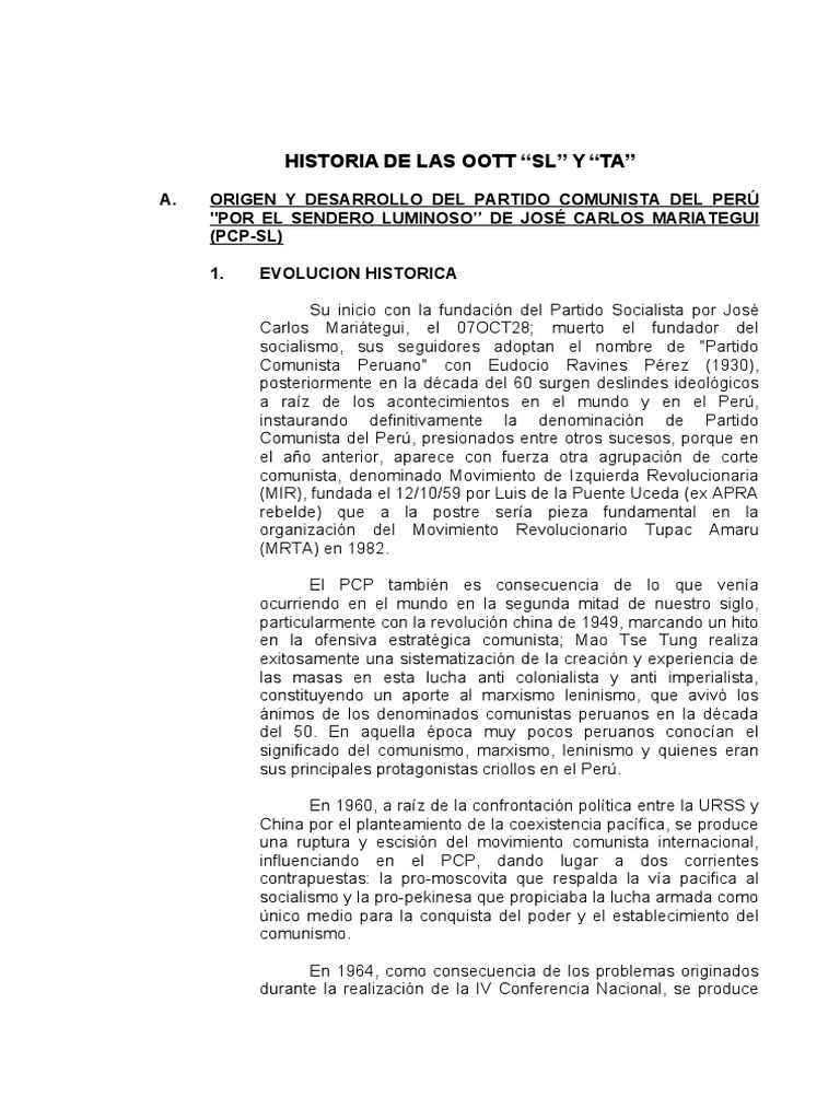 Historia de Las Oott | PDF