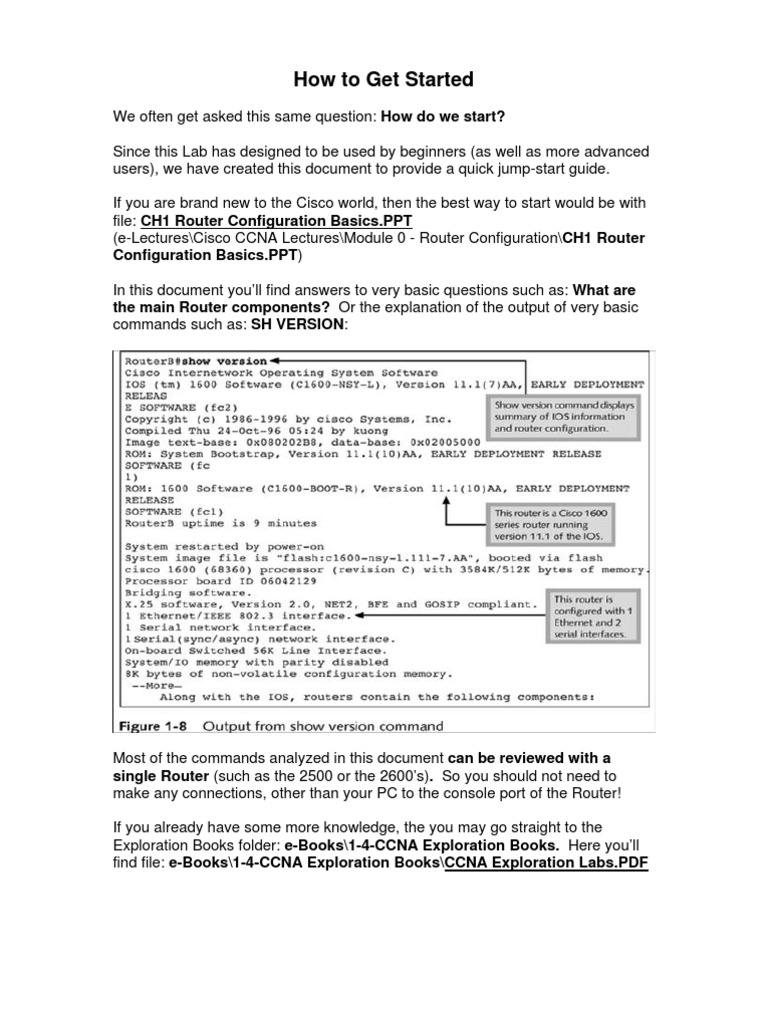 How To Get Started Pdf Network Switch Router Computing