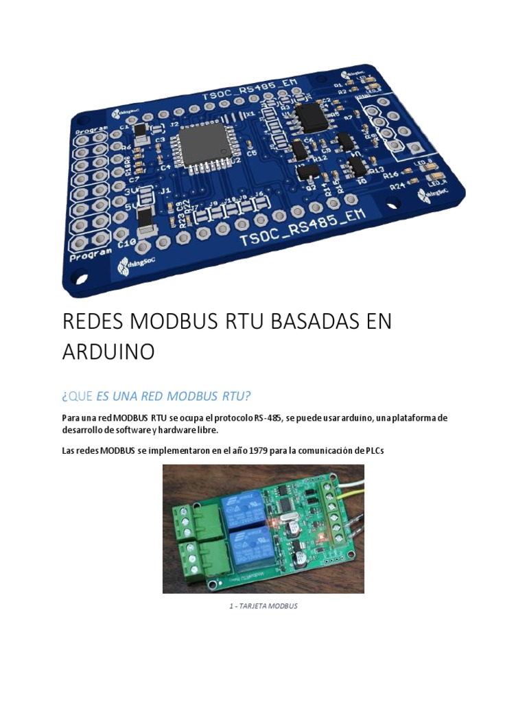 Redes Modbus Rtu Basadas en Arduino | PDF