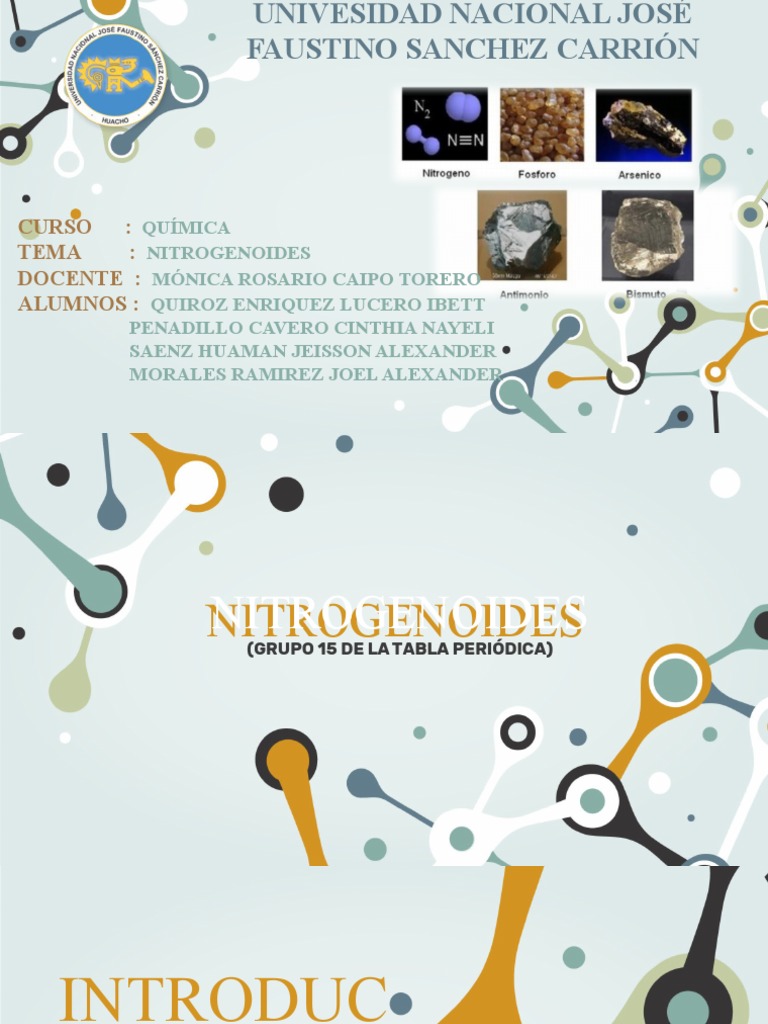 Nitrogenoides - Exposicion Quimica | PDF
