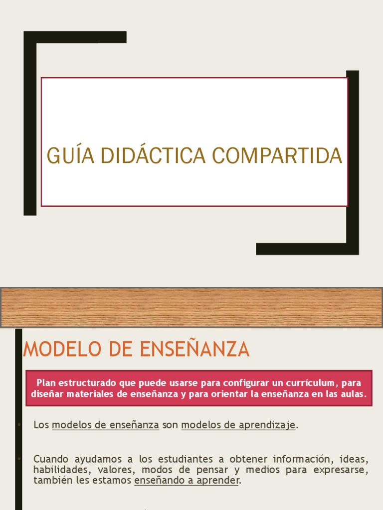 Modelos de Enseñanza y Aprendizaje | PDF | Aprendizaje | Método de ...