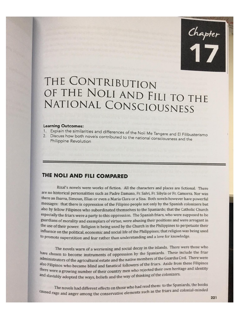 The Contribution of The Noli and Fili To The National Consciousness | PDF