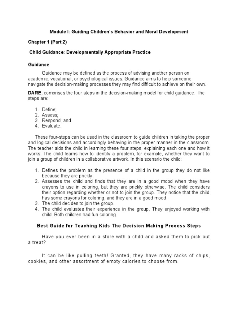 Module I (Part2) - ECED 115 | PDF | Decision Making | Imitation