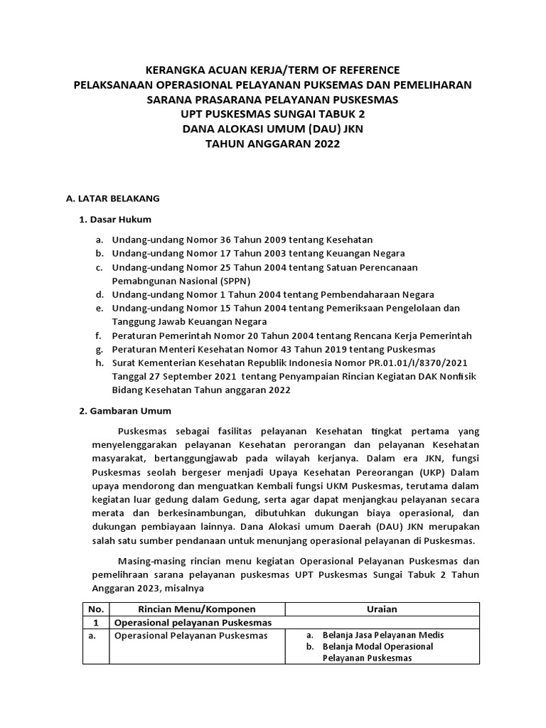 N0 7. Tor PKM JKN ST2 | PDF