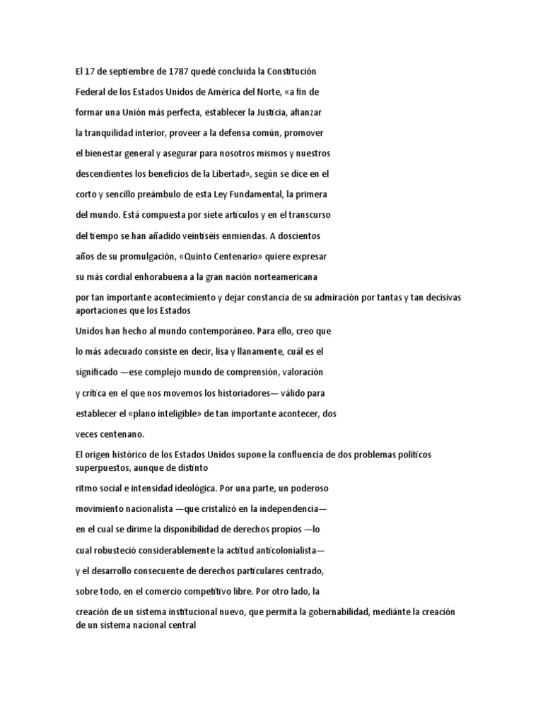 Constitucion Estados Unidos Pdf Alexander Hamilton Thomas Jefferson