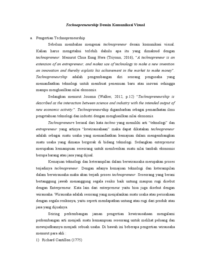 Technopreneurship Kelas X | PDF