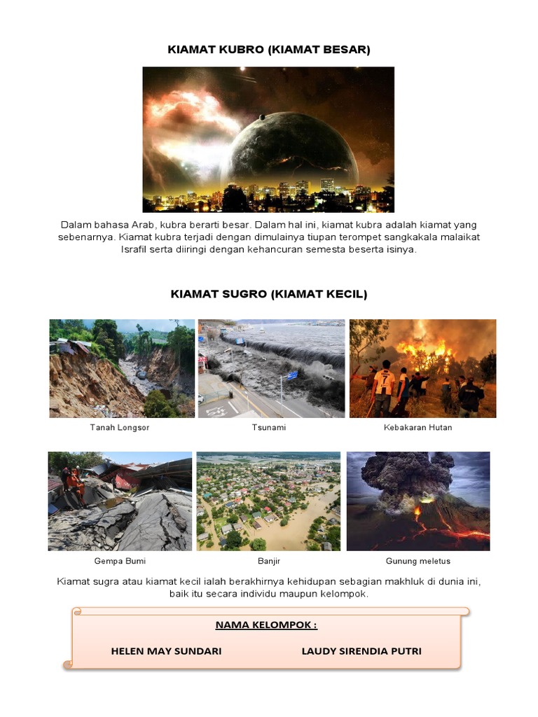 Pengertian Kiamat Kubra dan Sugra | PDF | Dewasa Muda