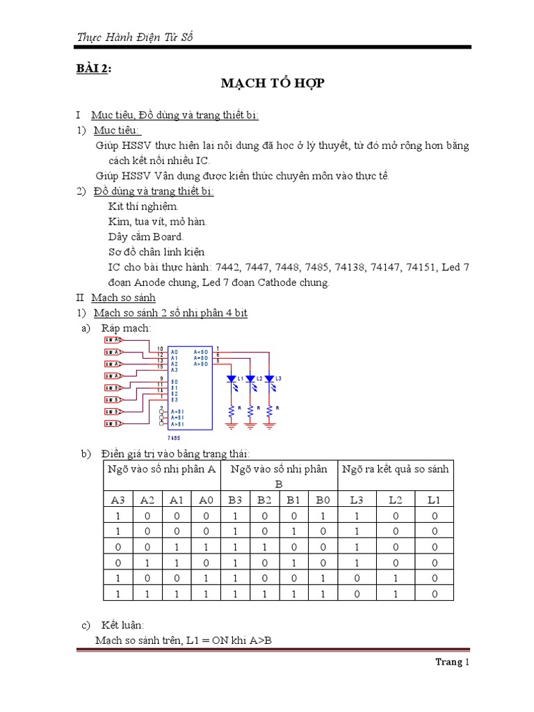 Bai TH Dien Tu So 2 | PDF
