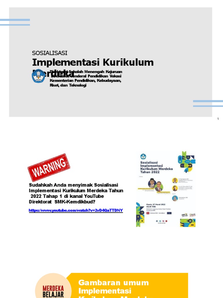 Sosialisasi Ipm Kurikulum Merdeka | PDF | Karier & Perkembangan | Seni