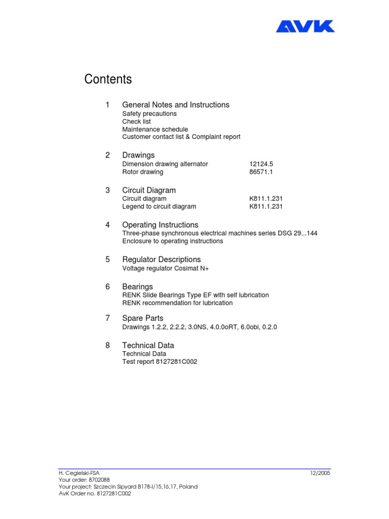 1 General Notes and Instructions | PDF