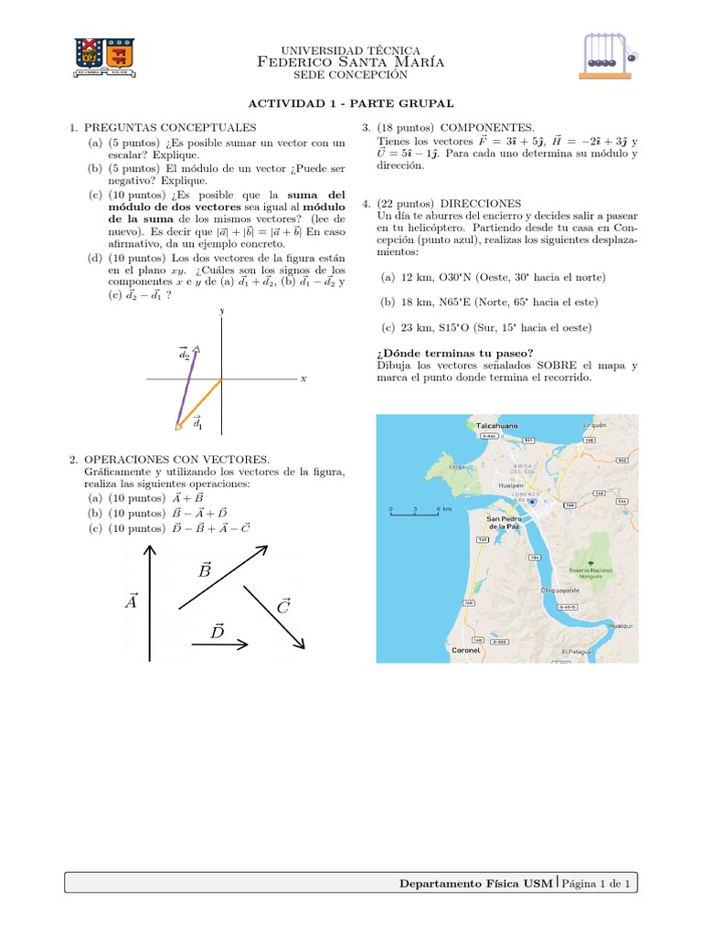 Actividad Vectores Pdf Vector Euclidiano Matemáticas