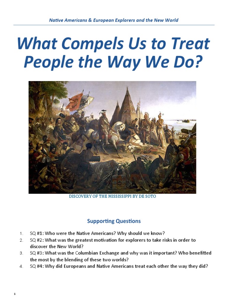 Sorensen - Age of Exploration and Native Americans Inquiry | PDF ...