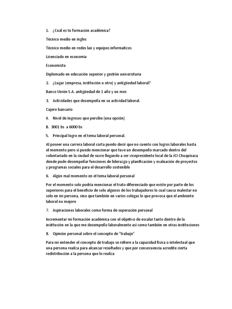 Respuestas de Cuestionario Sebastian Lescano | PDF