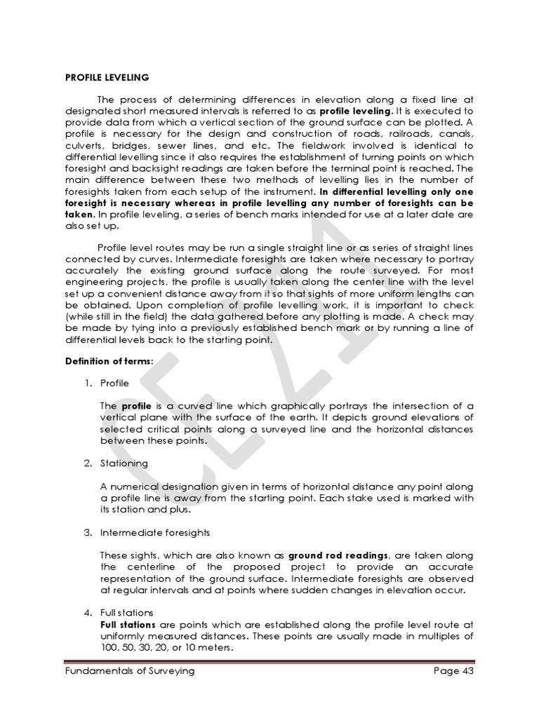 FUNDAMENTALS OF SURVEYING - Vertical Distance | PDF | Refraction | Surveying