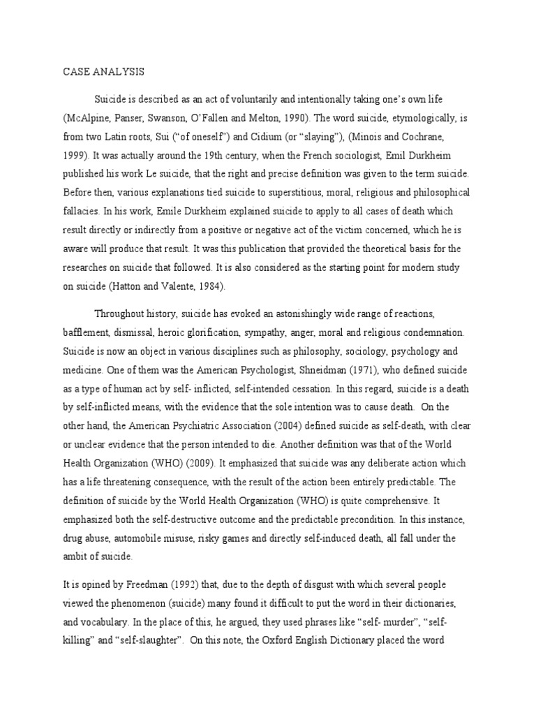 Jennifer Case Analysis | PDF