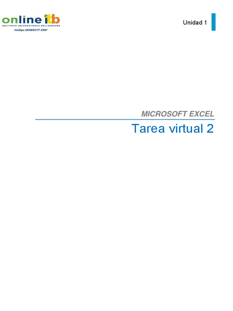 Tarea Virtual 2 (Consolidación) | PDF