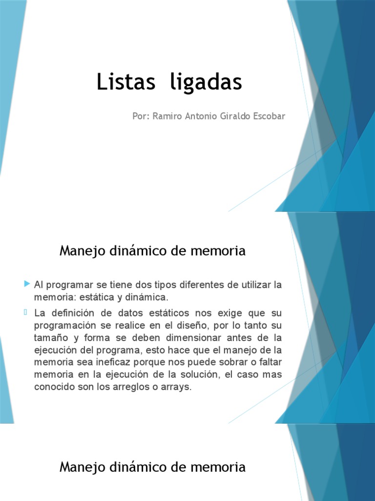 Listas Ligadas | PDF