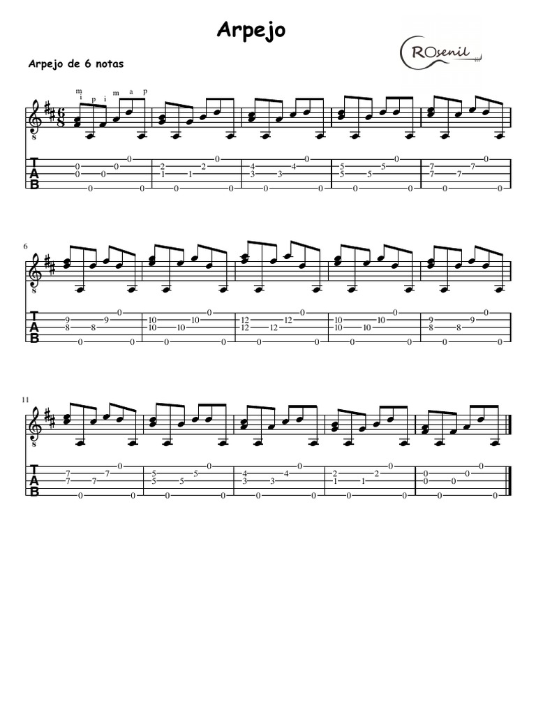 Arpejo 6 Notas | PDF