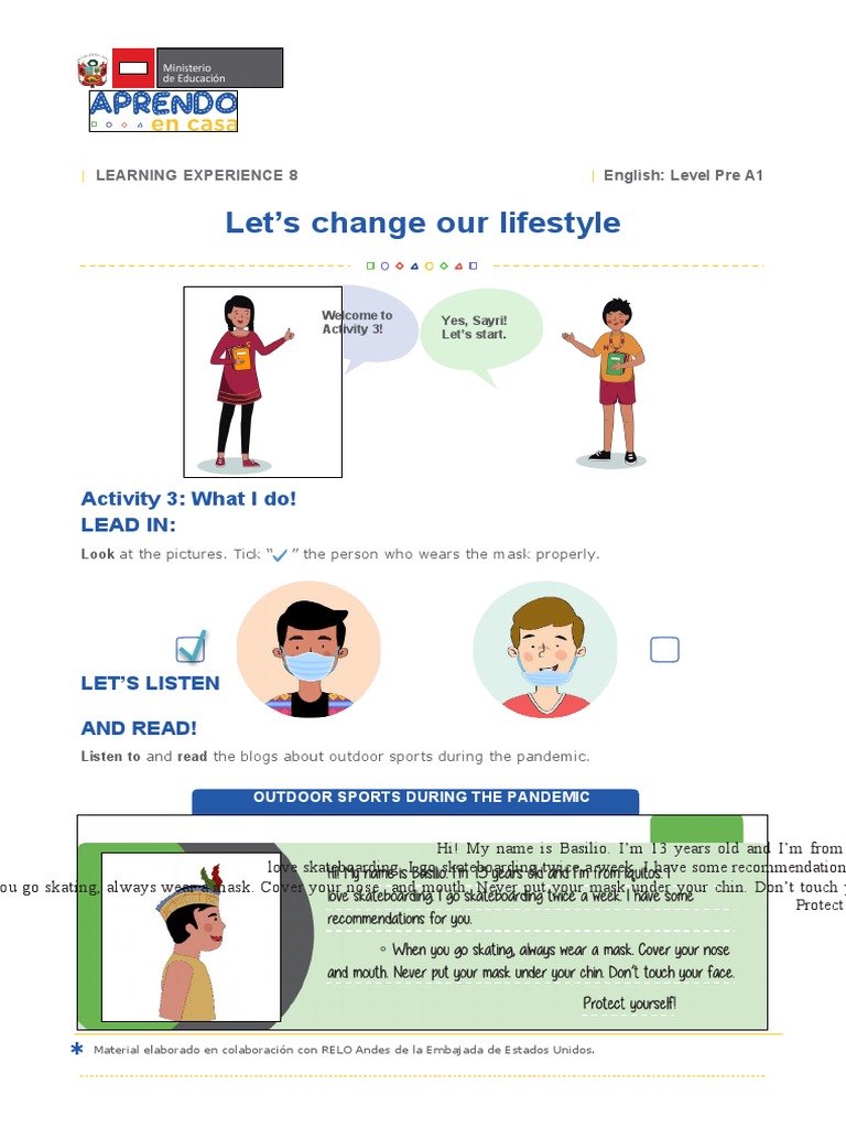 EXP8 Ebr Secundaria 1y2 Seguimosapr Ingles ACTIVITY3 | PDF