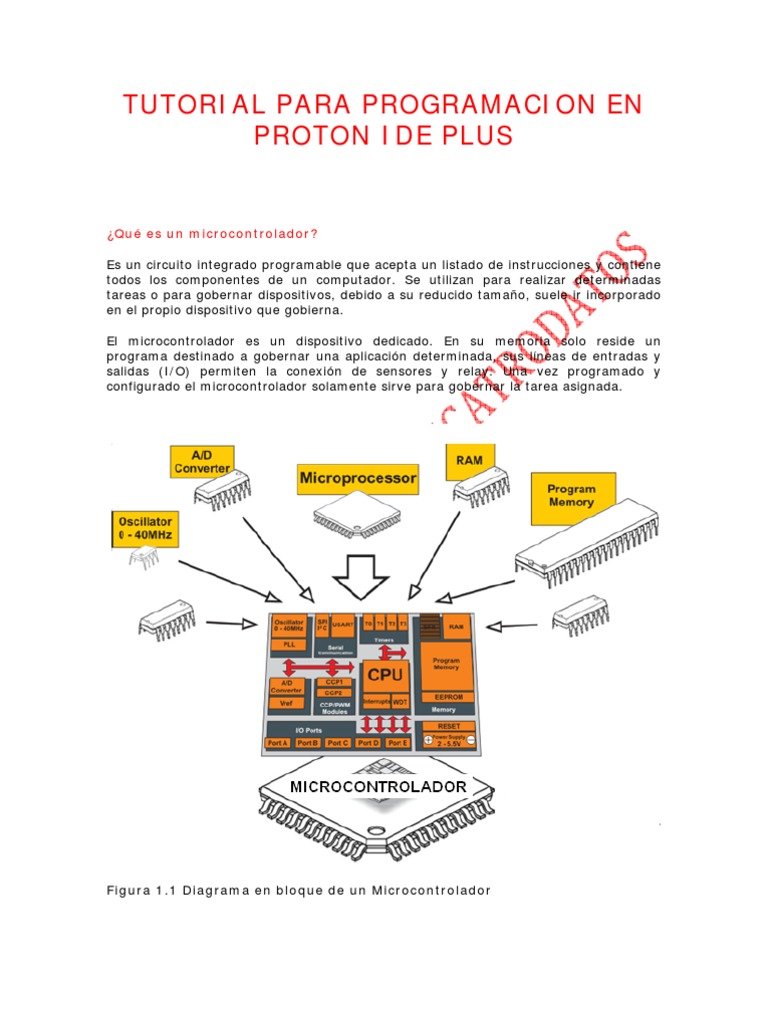 Tutorial Proton Ide Plus Part 1 | PDF | Microcontrolador | Poco