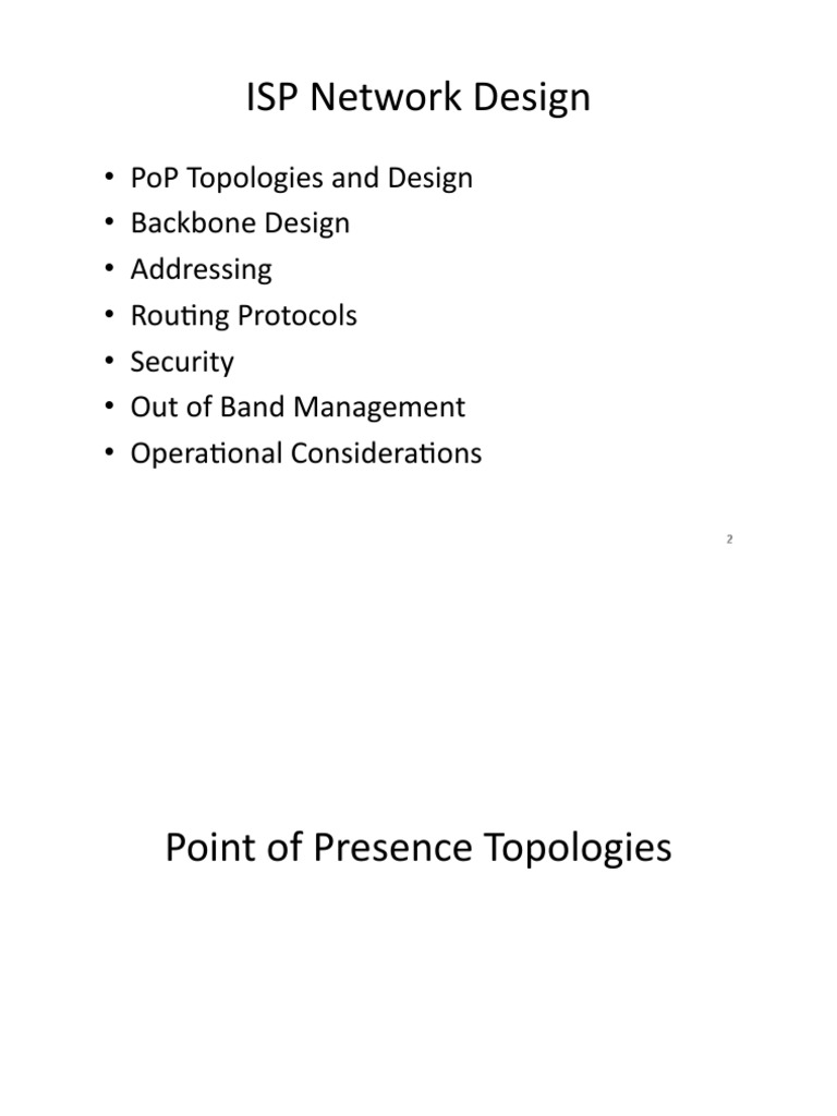 0 Isp Network Design Pdf Computer Network Router Computing
