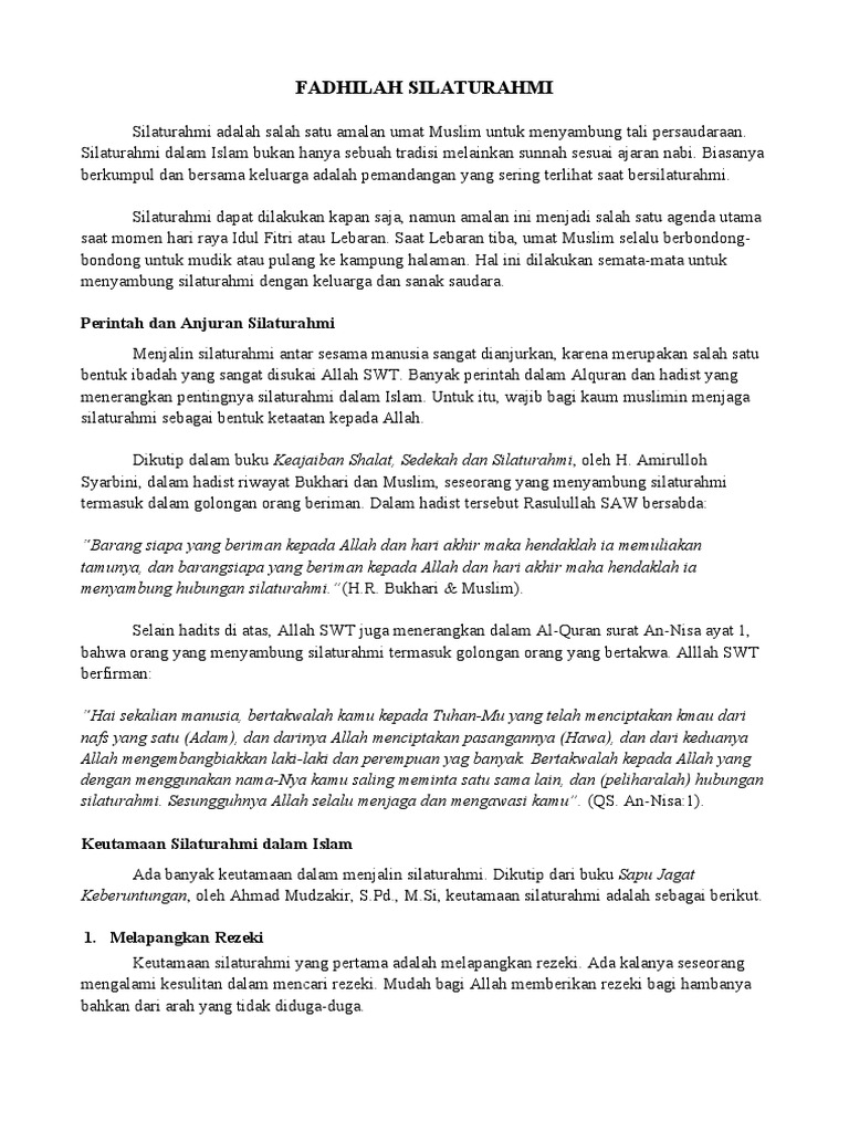 FADHILAH SILATURAHMI | PDF