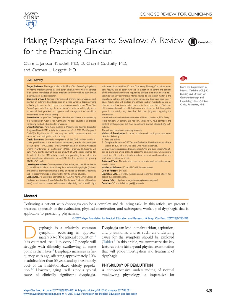 PDF Disfagia 1 | PDF