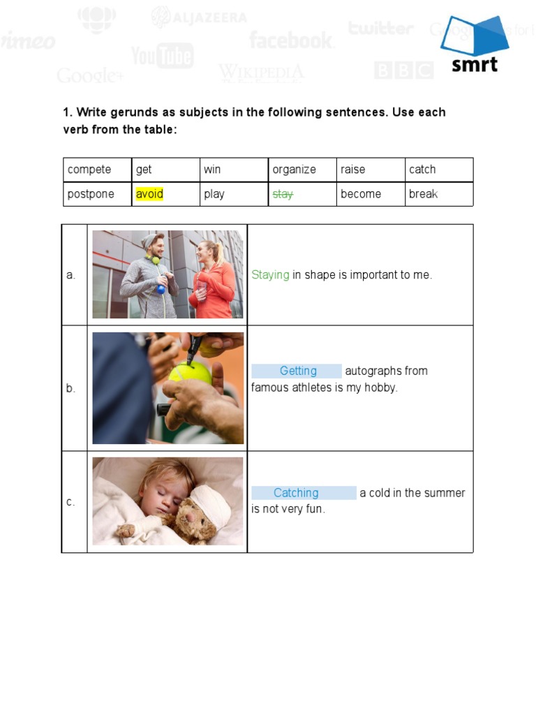 Engl120 Grammar 6 1 Verb Patterns 1 1 Pdf Pdf Verb Linguistics