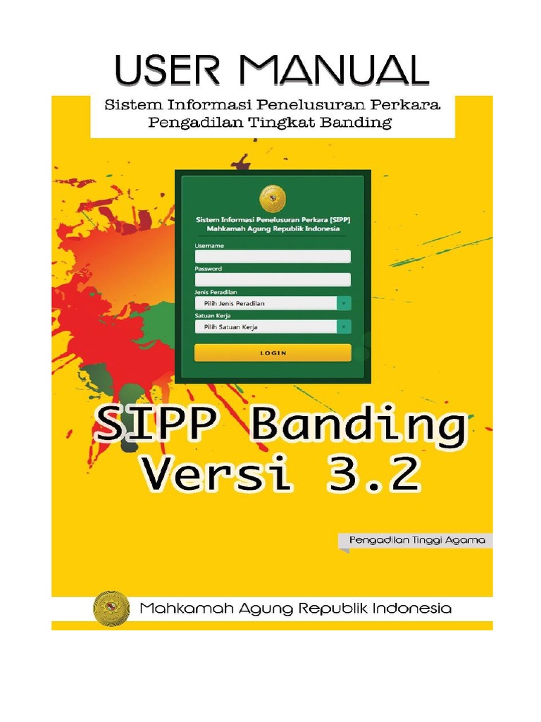 Manual Pengguna (User Manual) Aplikasi Perangkat Lunak Sistem Informasi Penelusuran Perkara ...