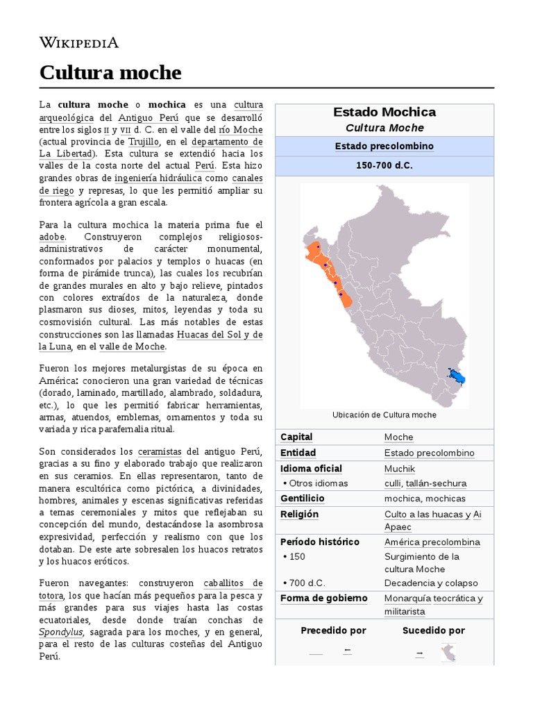 Cultura Moche | PDF