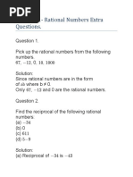 NCERT Class8 Rational Numbers Worksheet | PDF
